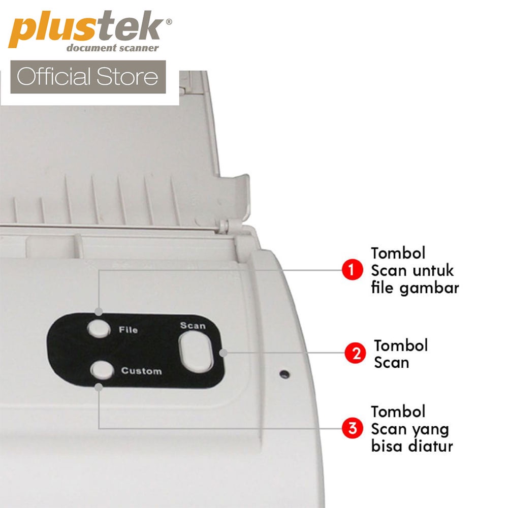 Jual Plustek Scanner SmartOffice PS283 - 25 Lembar/menit (F4/Folio ...