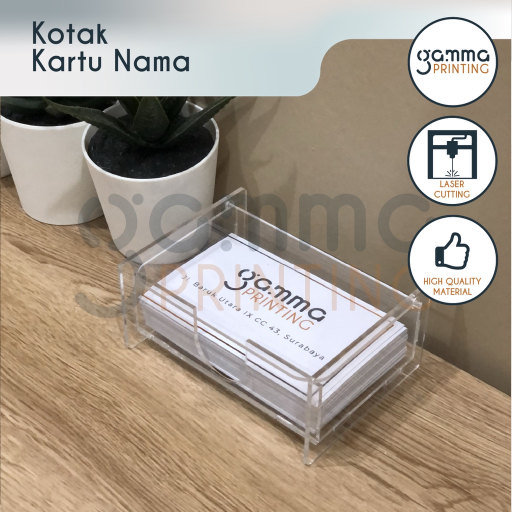 Jual Kotak Kartu Nama Akrilik / Box Acrylic Business Name Card / Kartu ...