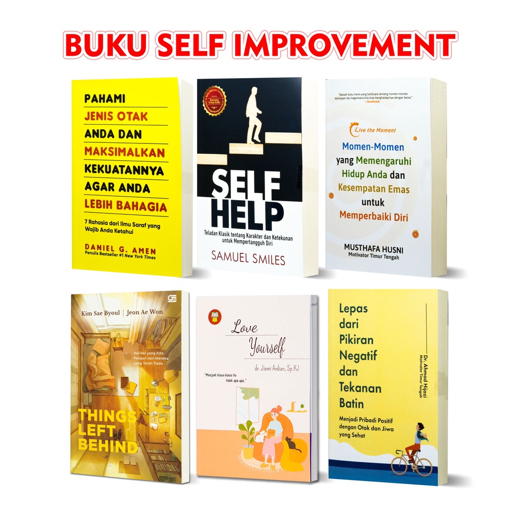Jual Buku Motivasi Self Improvement Love Yourself / Things Left Behind / Self Help / Pahami ...
