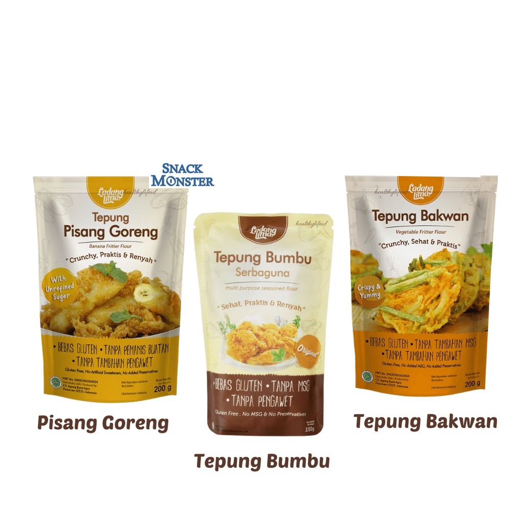 Jual Ladang Lima Tepung Bumbu Goreng Serbaguna, Bakwan, Pisang Goreng ...