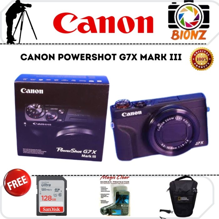 Jual CAMERA CANON POWERSHOOT G7X MARK III / CANON G7X III | Shopee Indonesia