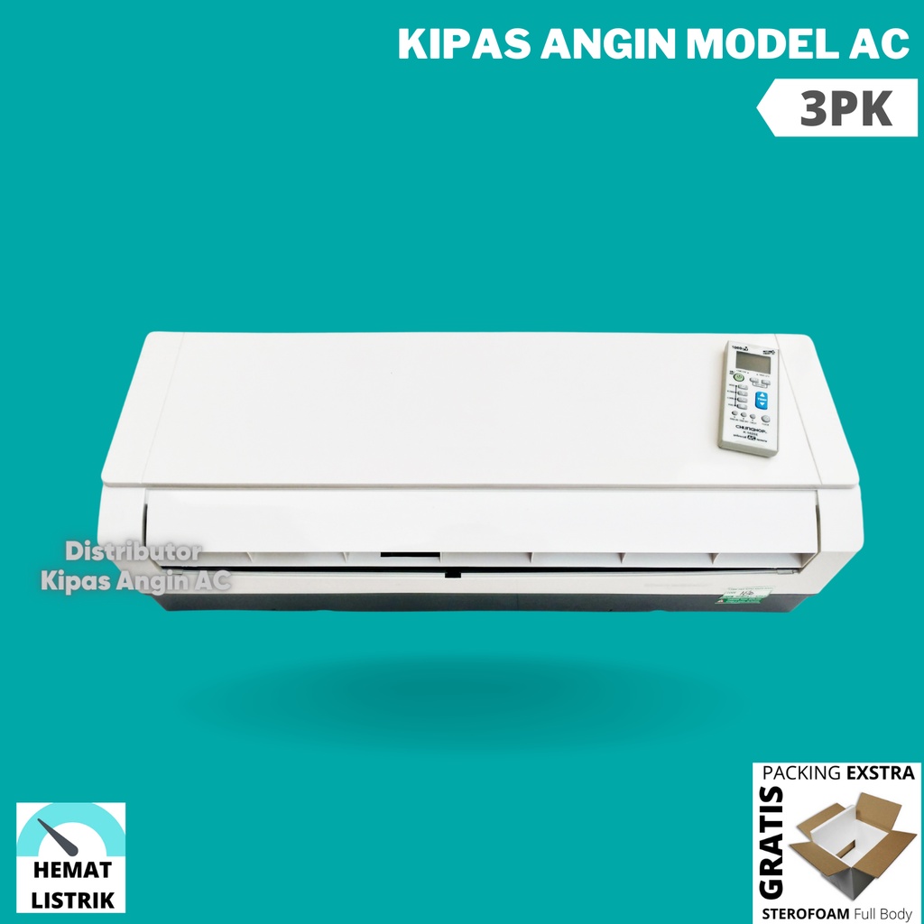 Jual Kipas AC Remot 3PK Varian Remote + LED dan ICE GEL Gratis 4 Pcs ...
