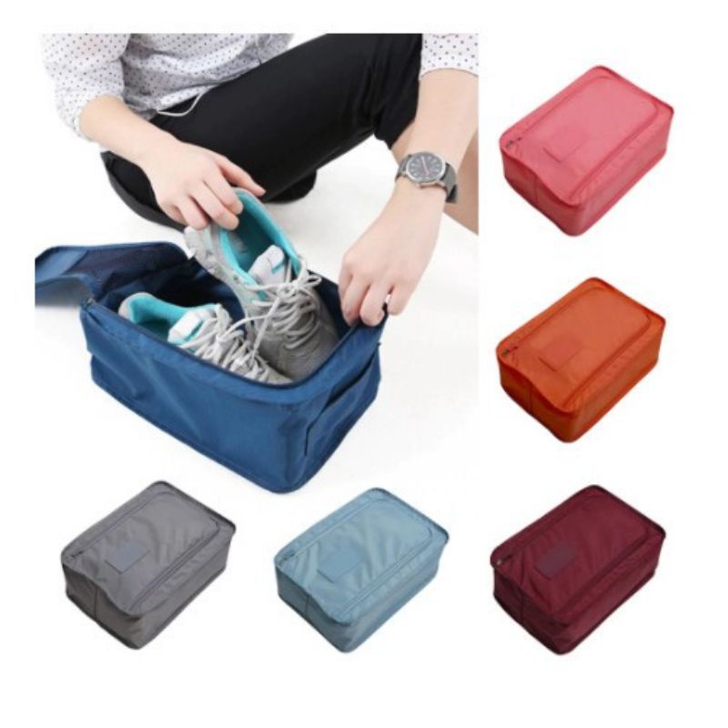 Jual Tas Sendal Sepatu Shoes Bag Organizer Pouch Shoes Travel Monopoly ...