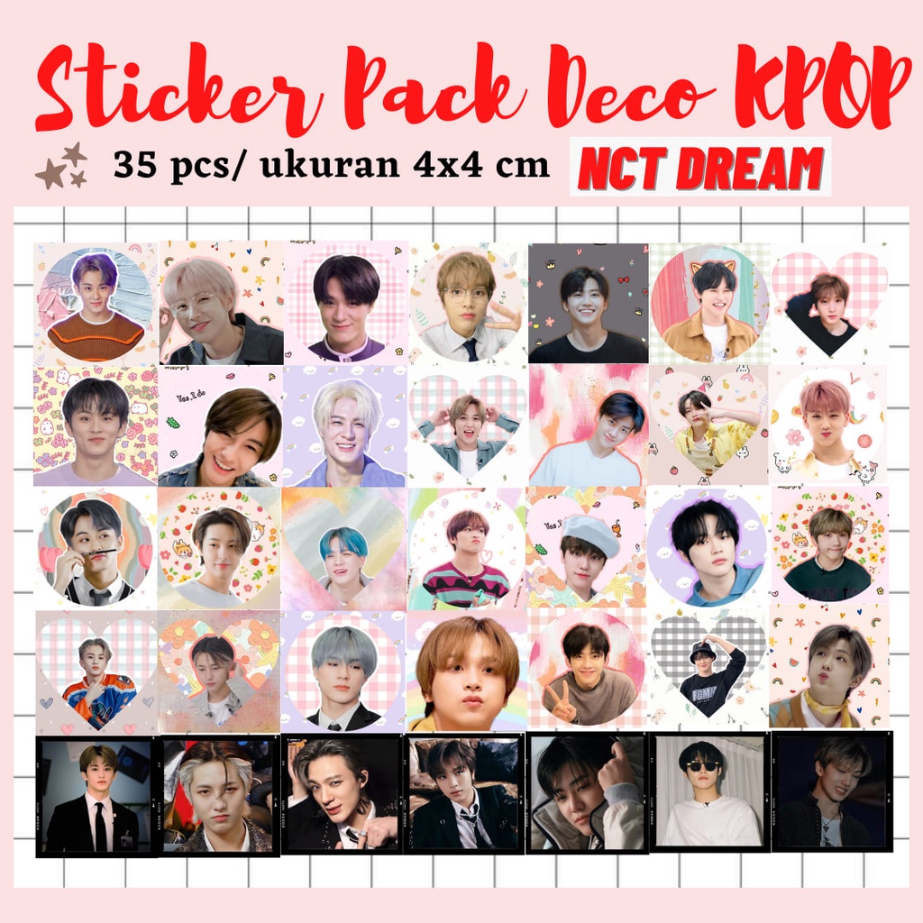 Jual stiker nct deco kotak ala sellkor kpop treasure wayv aespa new jeans | Shopee Indonesia