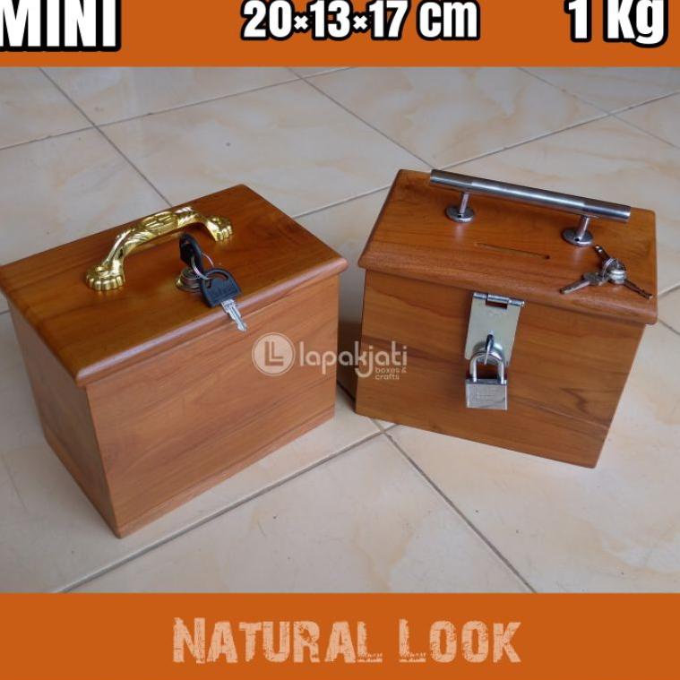 Jual K96 Kotak AMAL MINI Kotak Infaq Tempat Uang Celengan Kayu Jati ...