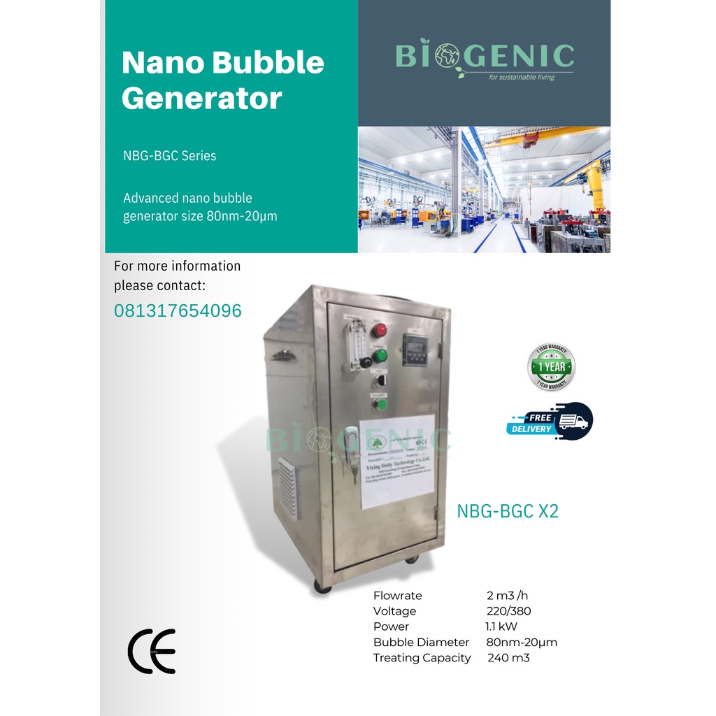 Jual Nano Bubble Generator Aerator WWTP Tambak Kolam Ikan Budidaya 240 m3 | Shopee Indonesia