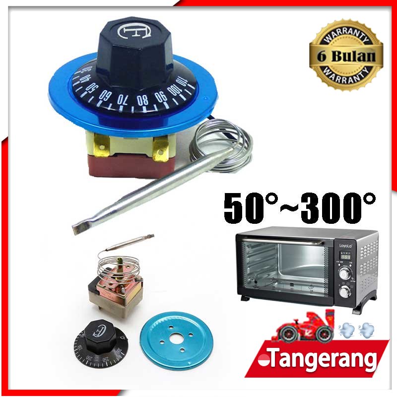 Jual Saklar Kontrol Suhu Temperature Control Switch Termostat 220v 16a High-Tech Dial Untuk Oven ...