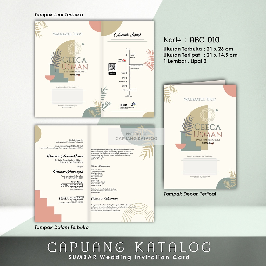 Jual Undangan Baralek Murah Rancak, Undangan Pernikahan Kekinian ...