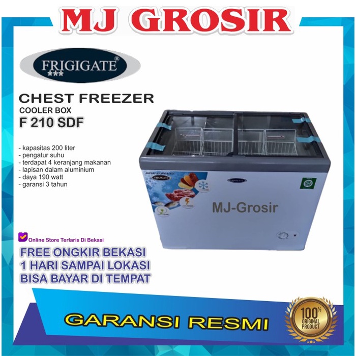 Jual FRIGIGATE CF 210 SD CHEST FREEZER BOX 200 L LEMARI PEMBEKU 200 ...