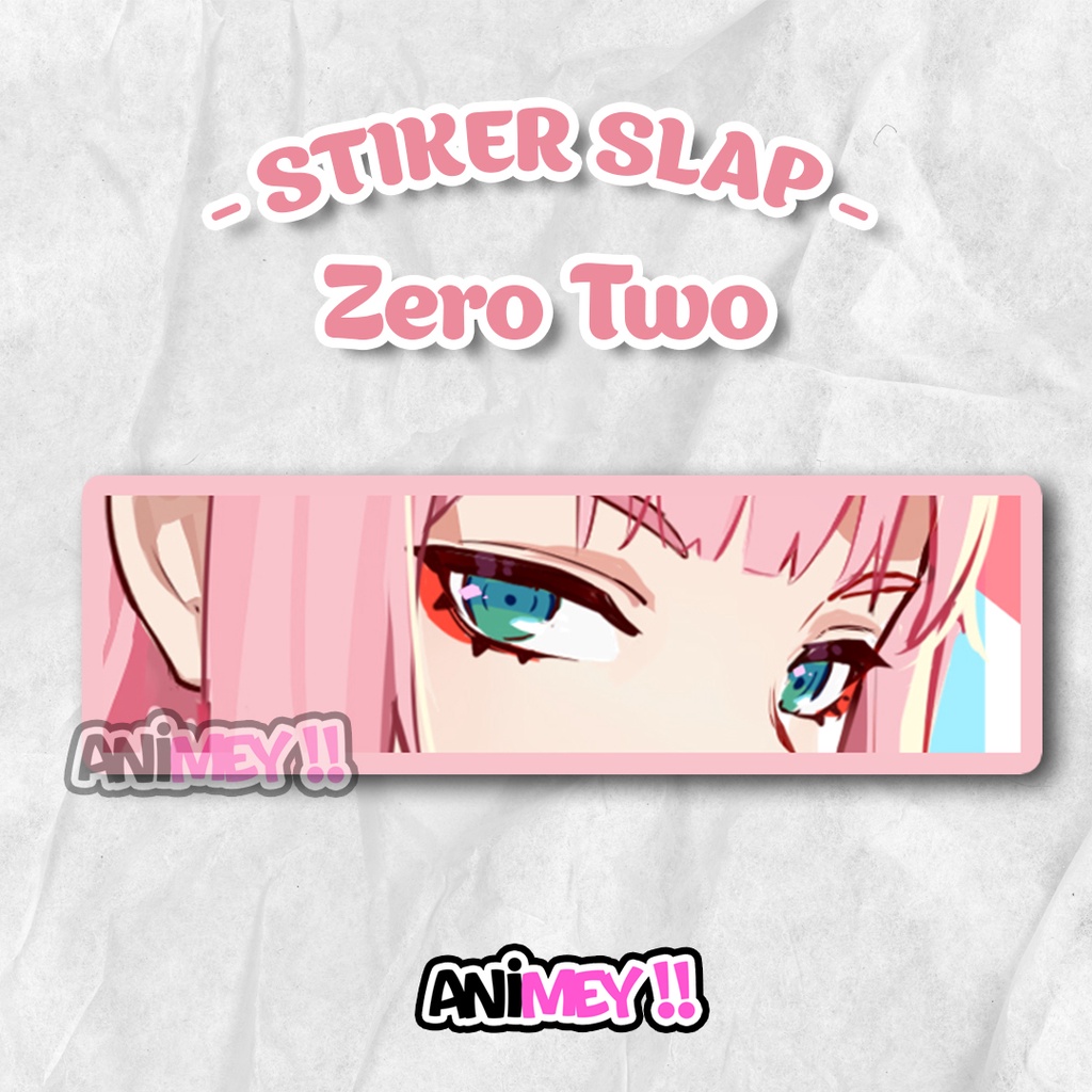 Jual Stiker Slap Zero Two / Sticker Slap Anime Waterproof | Shopee ...
