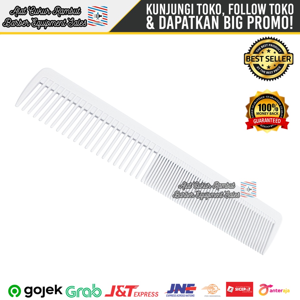 Jual Sisir Potong Cukur Rambut Sisir Parting Rambut Rata Panjang Lebar ...