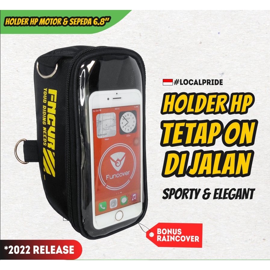 Jual Tas Holder HP motor gojek AC03 /Gojek Grab Uber/Phone/Roswheel AC03 NEW | Shopee Indonesia
