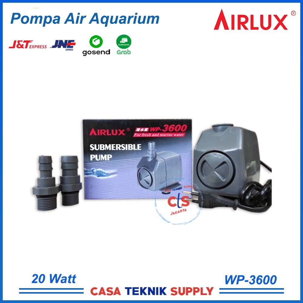 Jual AIRLUX WP-3600 20 WATT POMPA AIR AKUARIUM (SUBMERSIBLE PUMP ...