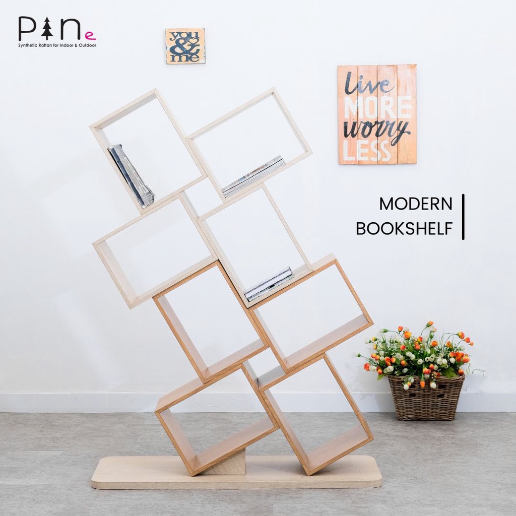 Jual Rak Buku Minimalis / Rak Vintage Serbaguna / Rak Buku Miring ...
