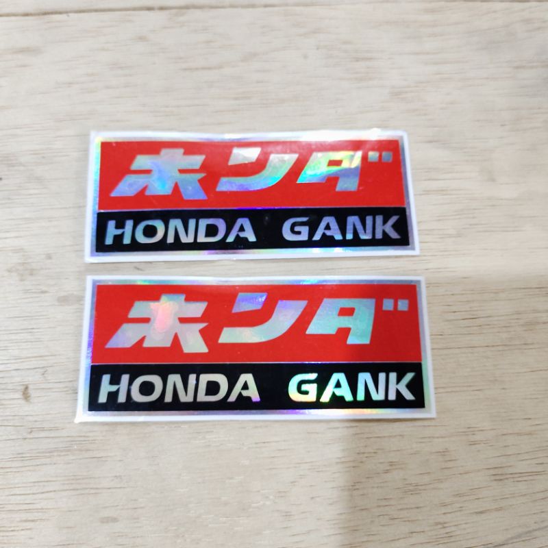 Jual stiker cuting HONDA GANK japan jepang | Shopee Indonesia