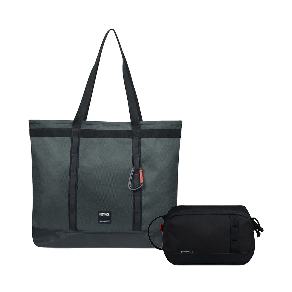 Jual Bundling Bodypack Hornet Tote Bag - Olive + Bodypack Carson Dopp ...