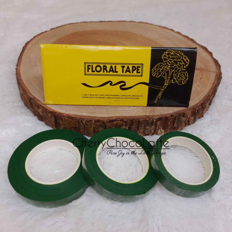 Jual [ 1 Roll ] Floral Tape 10 Yrds. 20 Yrds. 30 Yrds / Solatip Bunga ...