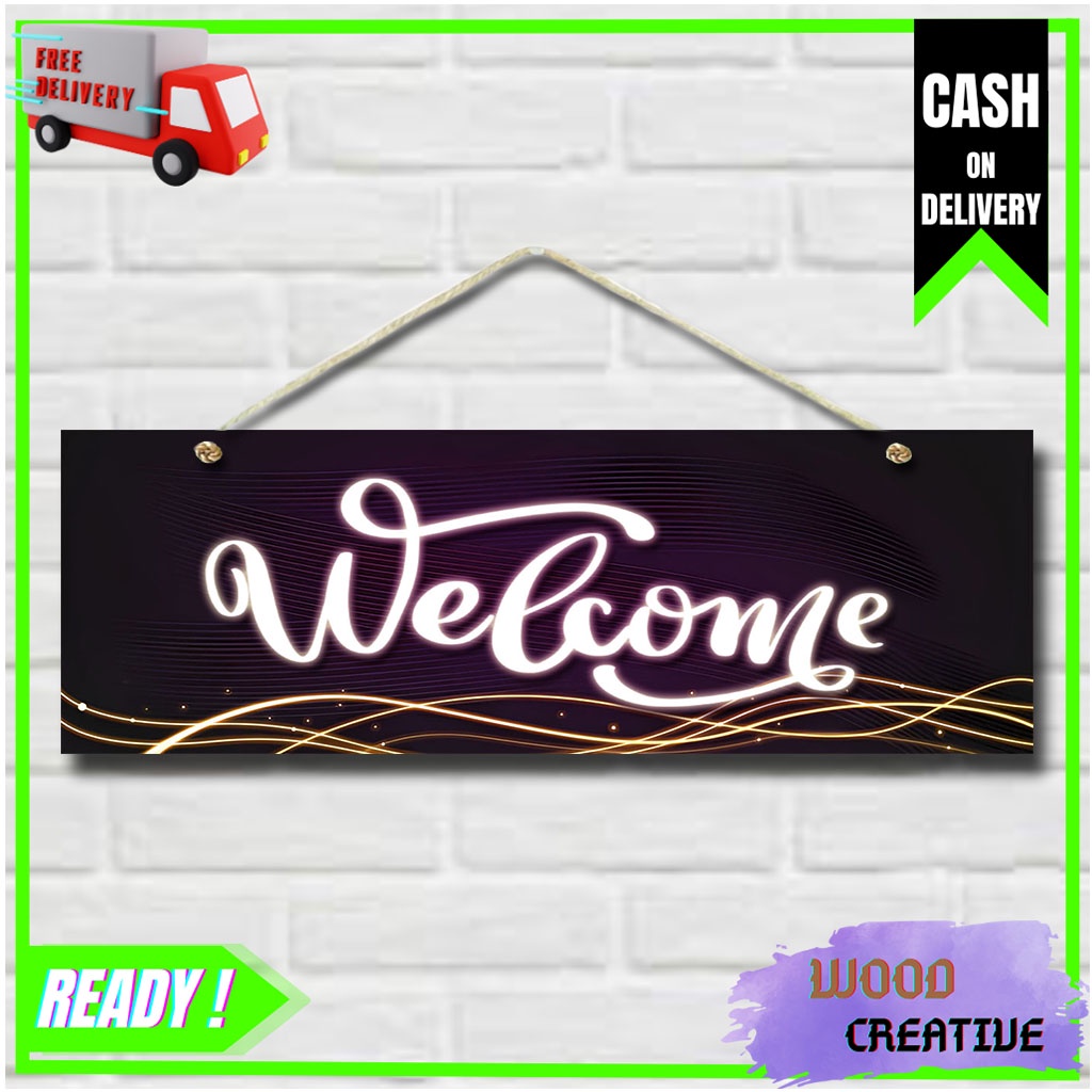 Jual (COD) pajangan custom papan nama ruangan nomor rumah tulisan ...