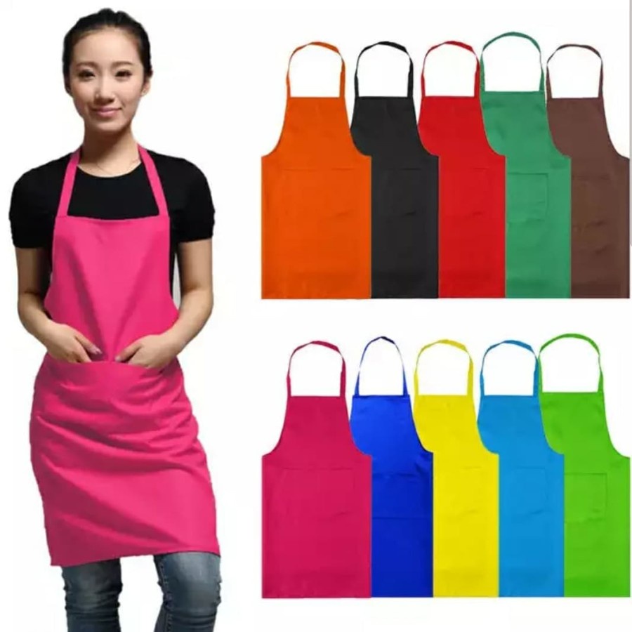 Jual Apron Celemek Anti Air Anti Minyak Waterproof Bahan kulit sintetis ...
