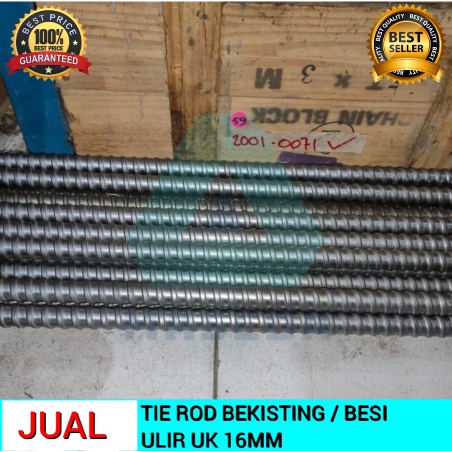Jual tierod tie rod 1 set bekisting steger scaffolding besi ulir 6M ...