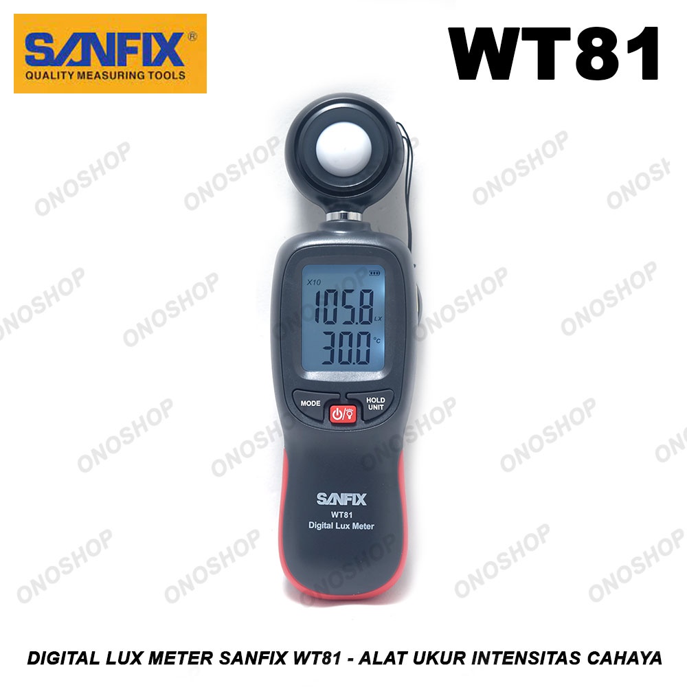 Jual Digital Lux Meter Sanfix WT81 - Alat Ukur Intensitas Cahaya | Shopee Indonesia