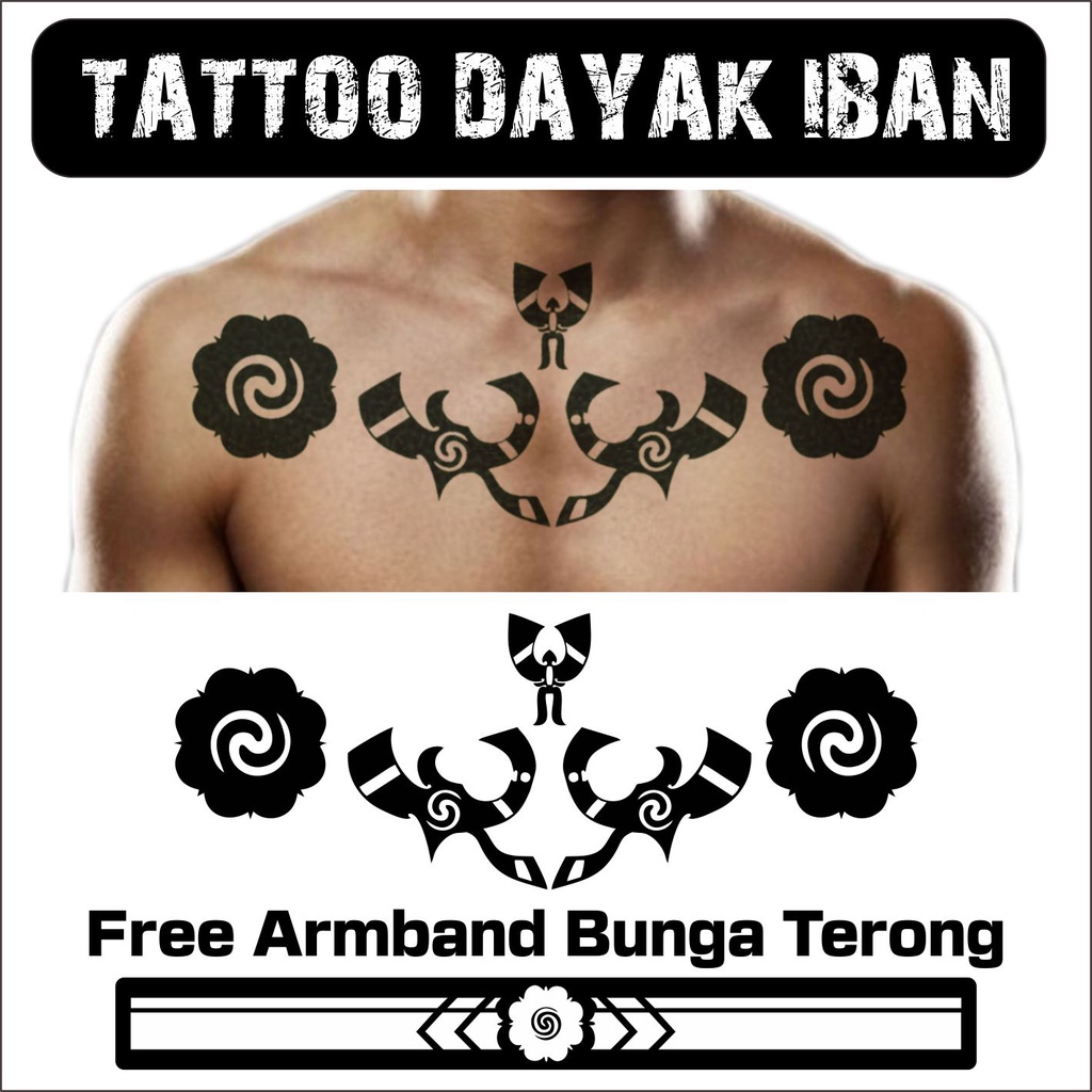 Jual TATTO DAYAK TEMPORARY HENNA TAHAN LAMA TATTO BUNGA TERONG | Shopee ...