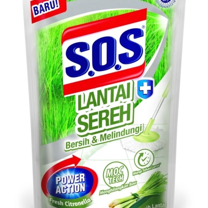 Jual SOS Pembersih Lantai - Sereh Refill 300 ml & 675 ml | Shopee Indonesia