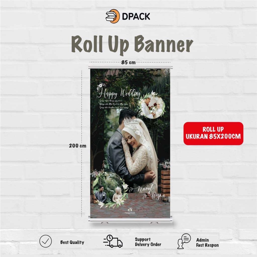 Jual CETAK ROLL-BANNER / STAND BANNER / STANDING BANNER ROLL UP BANNER / UKURAN 60 x 160 CM ...