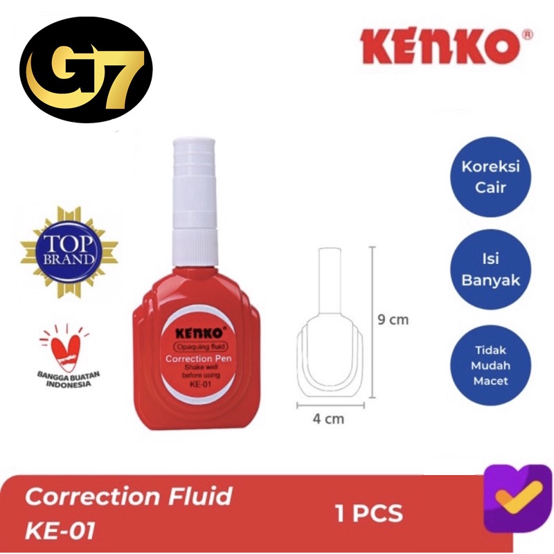 Jual Tipe X Cair Correction Pen Kenko Tip EX Type X Murah Penghapus ...