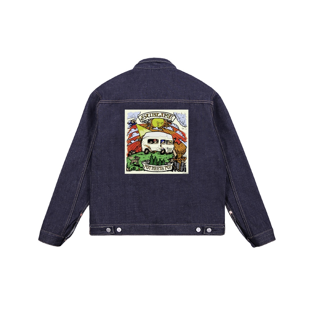 Jual PMP X SUBLIME LET'S GO GET STONED SUPER SKUNK DENIM JACKET ...