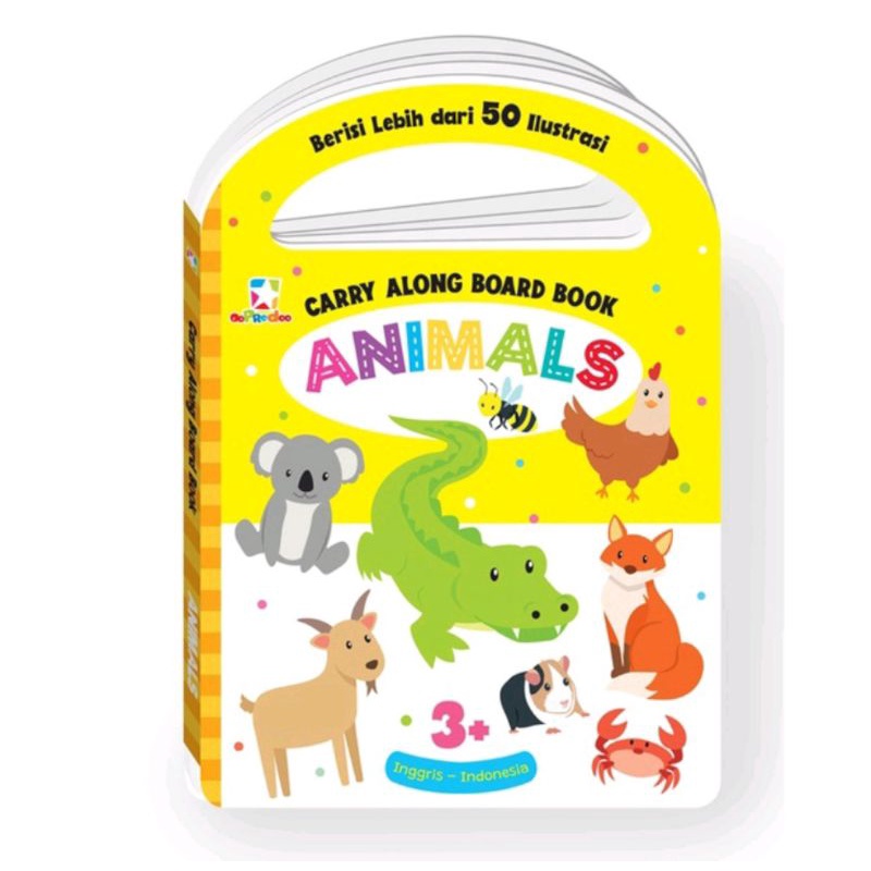 Jual OOPREDOO CARRY ALONG BOARD BOOK - ANIMALS | Shopee Indonesia