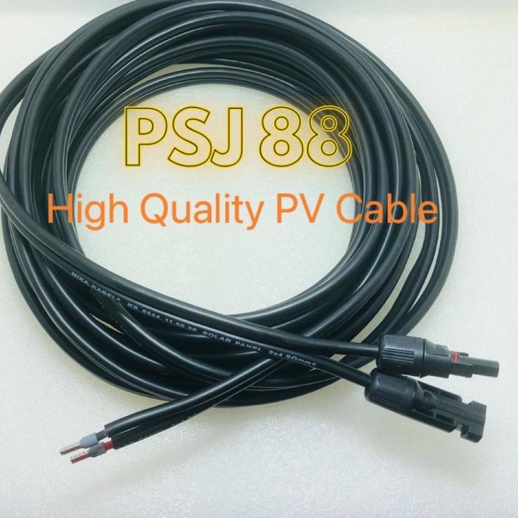 Jual Promo Twin Kabel 2x4mm2 Solar Panel 5 Meter + MC4 Conn + Ferrule ...