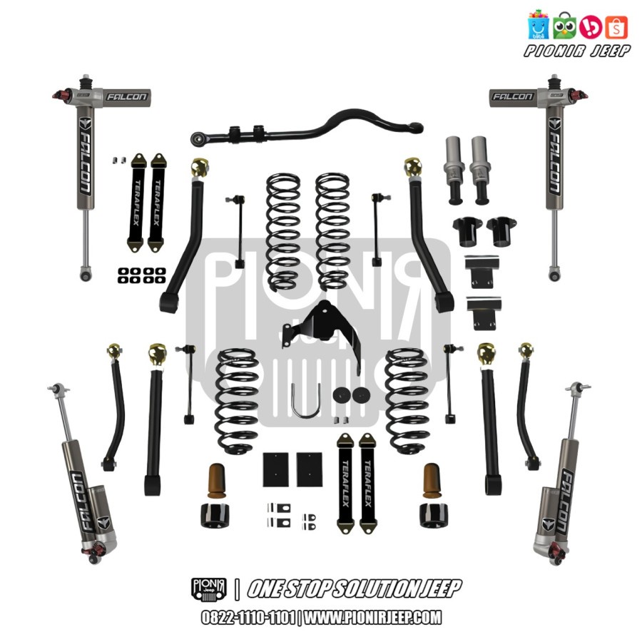 Jual TERAFLEX JEEP JK 3 INCH LIFT KIT ALPINE CT3 OUTBACK OVERLAND SET | Shopee Indonesia