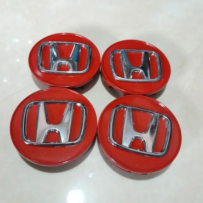 Jual Dop Roda Tutup Velg Honda Crv Hrv Brv Merah diameter 7cm Harga Set ...