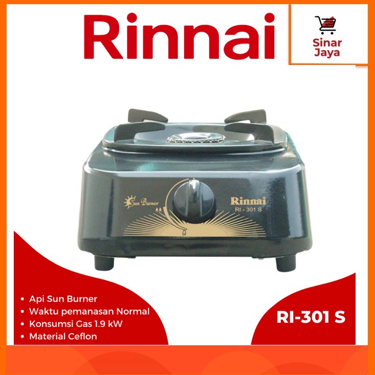 Jual RINNAI RI-301 S Kompor Gas 1 Tungku Sun Burner | Shopee Indonesia