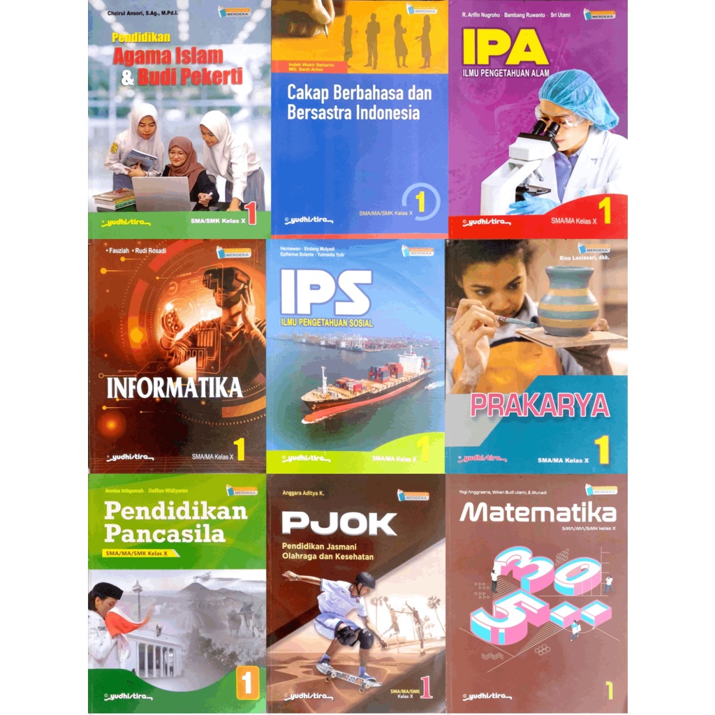 Jual Buku Paket Kurikulum Merdeka Yudhistira untuk Kelas 1/X SMA/MA | Shopee Indonesia