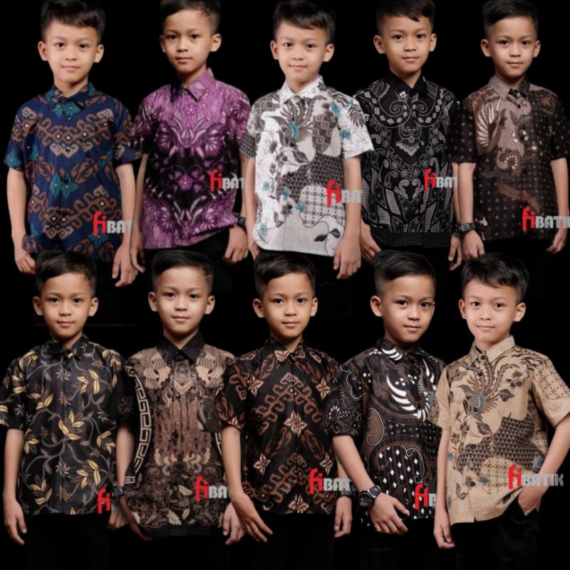 Jual Kemeja Batik anak-batik anak-baju batik anak laki laki umur 2-12 ...