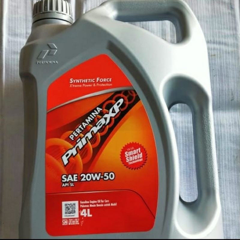 Jual Oli Mobil Pertamina Prima Xp SAE 20w50 Kemasan Galon | Shopee ...