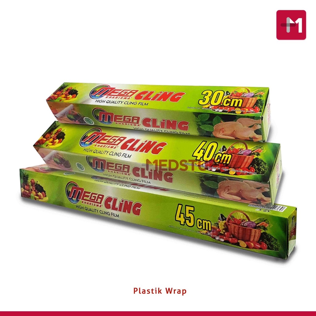 Jual Plastik Wrap Kotak Mega Cling Plastik Wrapping Pembungkus Makanan ...