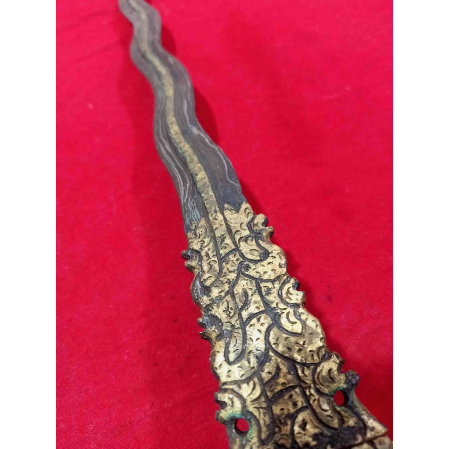 Jual Keris Luk 9 Pusaka Nag0 Kembar Pamor Wengkon Garap Halus Istimewa ...