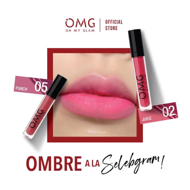 Jual Paket Ombre Lips OMG | Lipcream OMG Ombre Coffee Edition| Lipcream ...