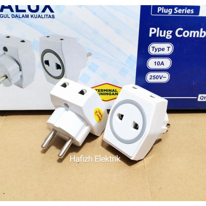 Jual Steker Kombinasi / T -Multi Visalux VKA-8812W / Steker Cabang Tiga ...