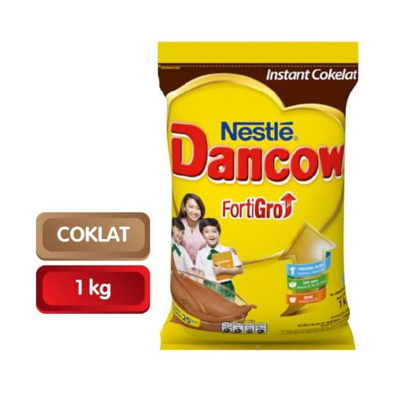 Jual Dancow fortigrow instant atau cokelat 1kg(container/gelas ...