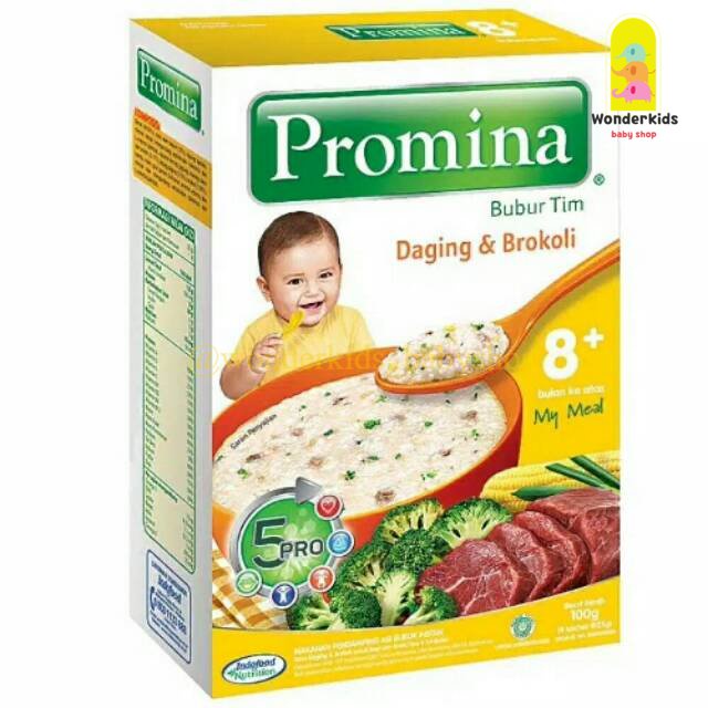 Jual PROMINA Bubur Tim Daging & Brokoli -- 120g | Shopee Indonesia