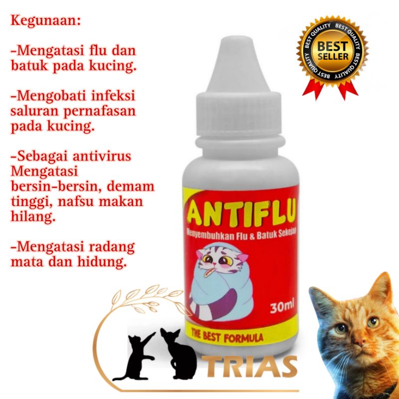Jual OBAT FLU KUCING/OBAT BATUK KUCING/ANTIFLU KUCING/VITAMIN KUCING ...