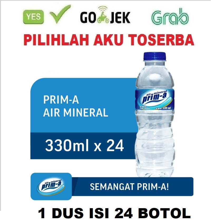 Jual Air Mineral Prima Prim-A Botol Mini Pet 330 ml - (HARGA 1 DUS ISI 24) | Shopee Indonesia