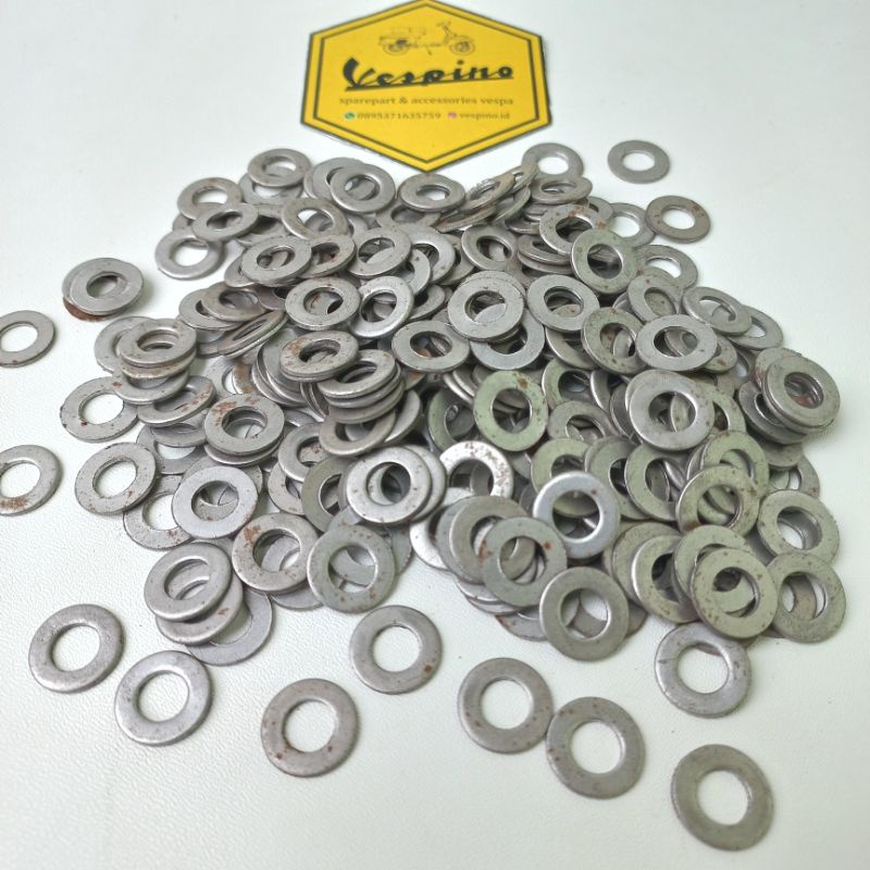 Jual RING PLAT M7 KUNCI 11/RING PLAT BAUT CRANGKES MESIN VESPA | Shopee ...
