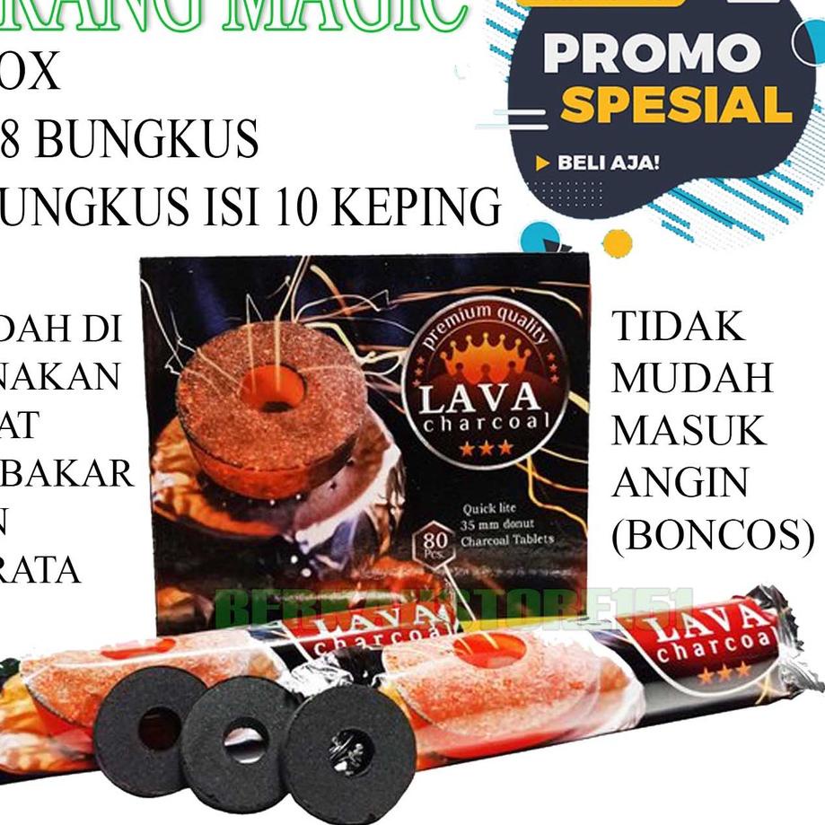 Jual Hot Sale Arang magic 1 box 8 bungkus praktis briket bakaran bukhur ...