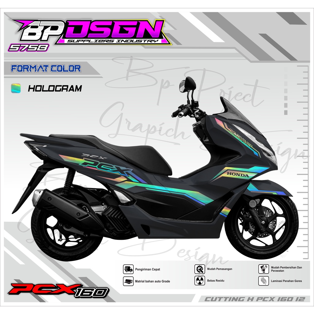 Jual CUTTING PCX 160 - STICKER CUTTING PCX 160 NEW 2021 - CUTTING BODY ...