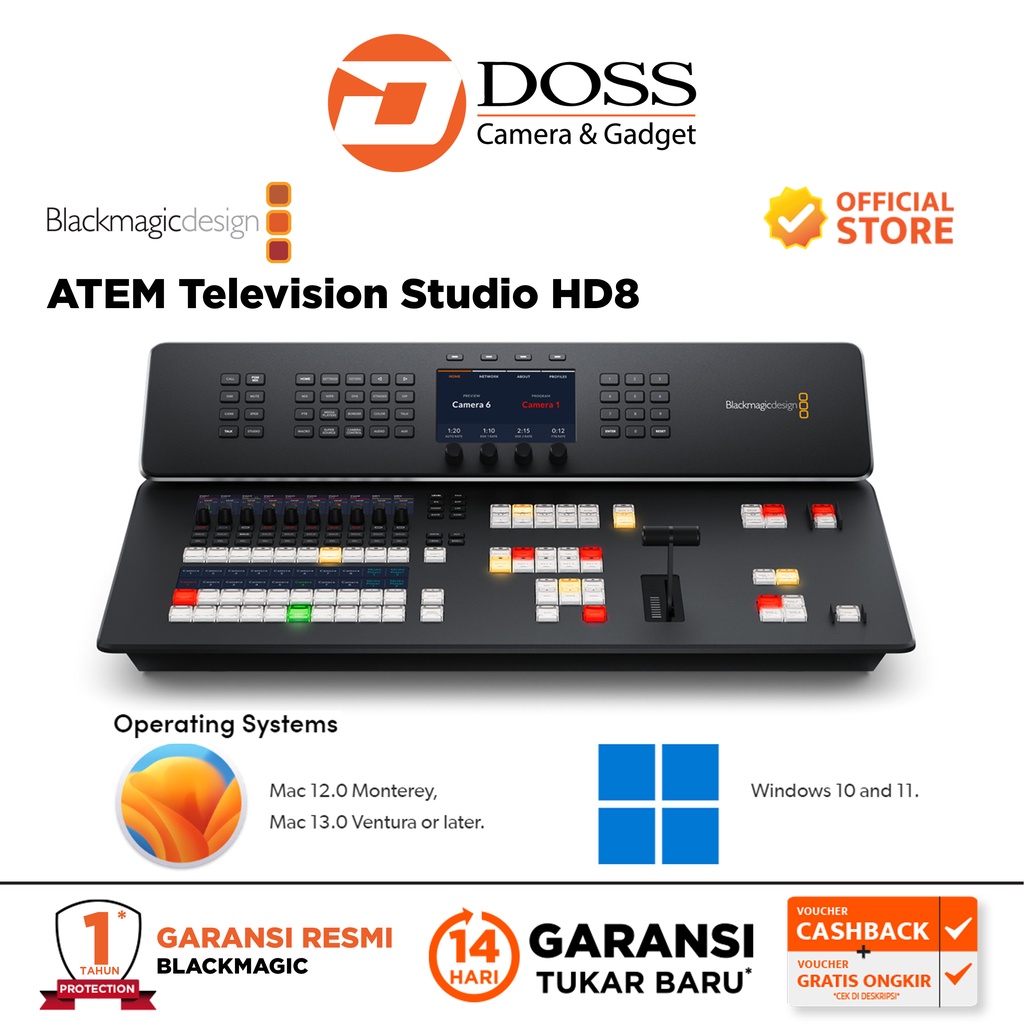 Jual Blackmagic Design ATEM Television Studio HD8 | Shopee Indonesia